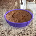 Bakerpan Premium Medium Silicone Round Cake Pan, Round Bread Mold, 7.75 ...