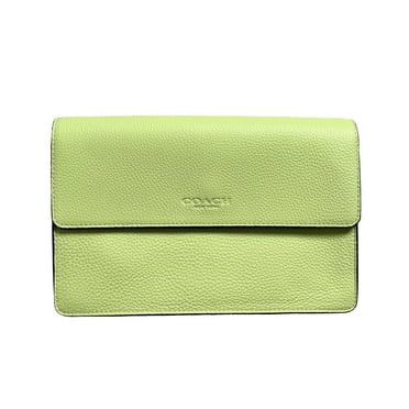 Coach CA239 Lane Shoulder Bag With Whipstitch In SV/Pale Lime - Walmart.com