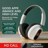 Headphones Skegnu Headworn Bluetooth Earphones With Display Screen And ...