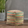 Desert Fields Chenoa Hand Woven Fabric Pouf - Cotton - 16x16x16 ...