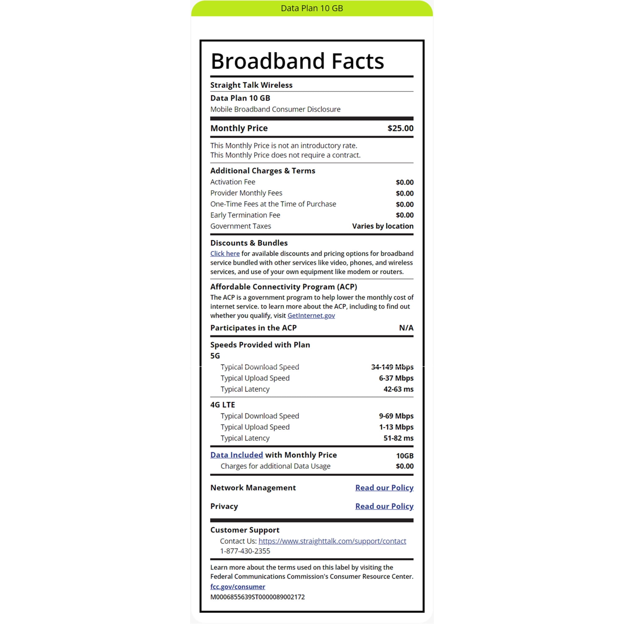Straight Talk $25 Mobile Hotspot & BYOT Wireless Internet Connection ...