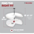28" Kidney Shaped Dual Tier Lazy Susan Organizer for Corner Base ...
