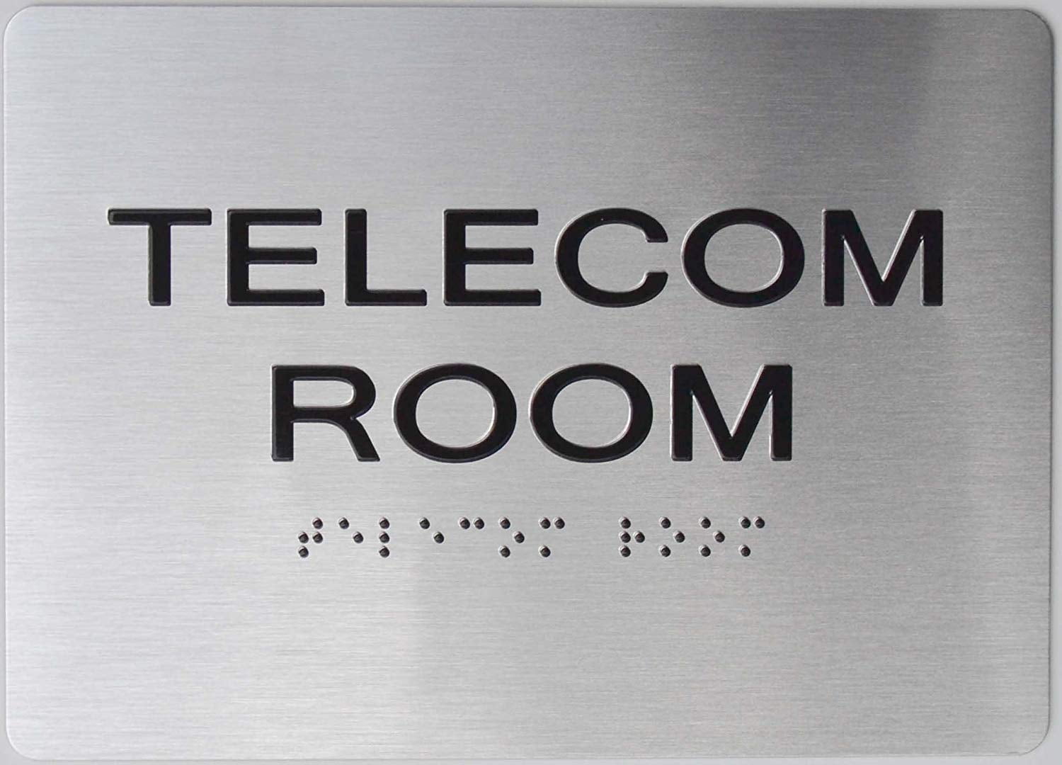 Telecom Room Sign -(Aluminum, Brush Silver, Size 5X7) The Sensation ...