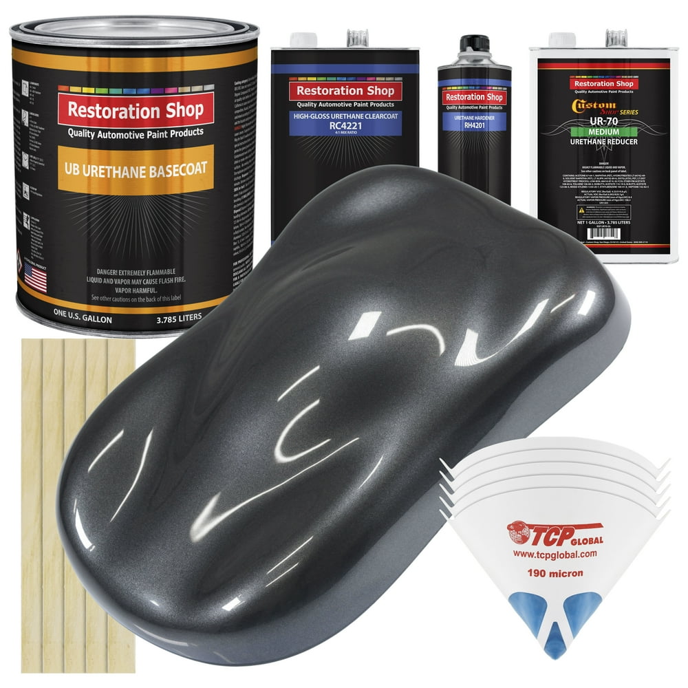 Gunmetal Grey Metallic Gallon URETHANE BASECOAT CLEARCOAT Car Auto ... Gunmetal Grey Metallic Gallon URETHANE BASECOAT CLEARCOAT Car Auto ...