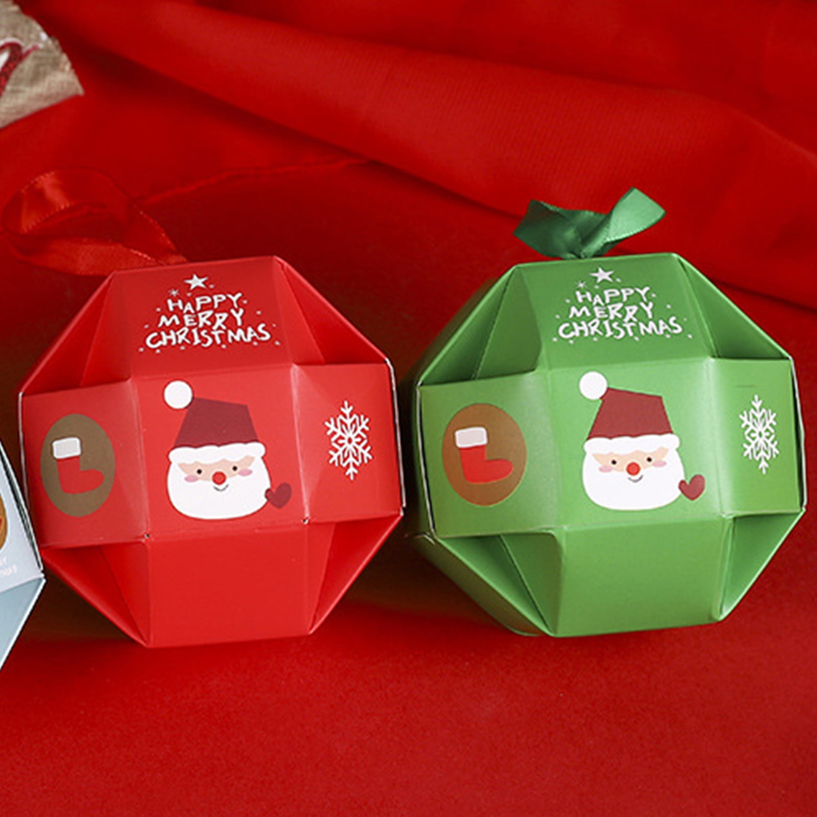 UDIYO 10Pcs Printed Pattern Gifts Package Box with Lanyard Paper ...