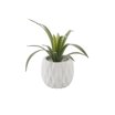 DecMode 7" Artificial Plant in Black Melamine Pot - Walmart.com