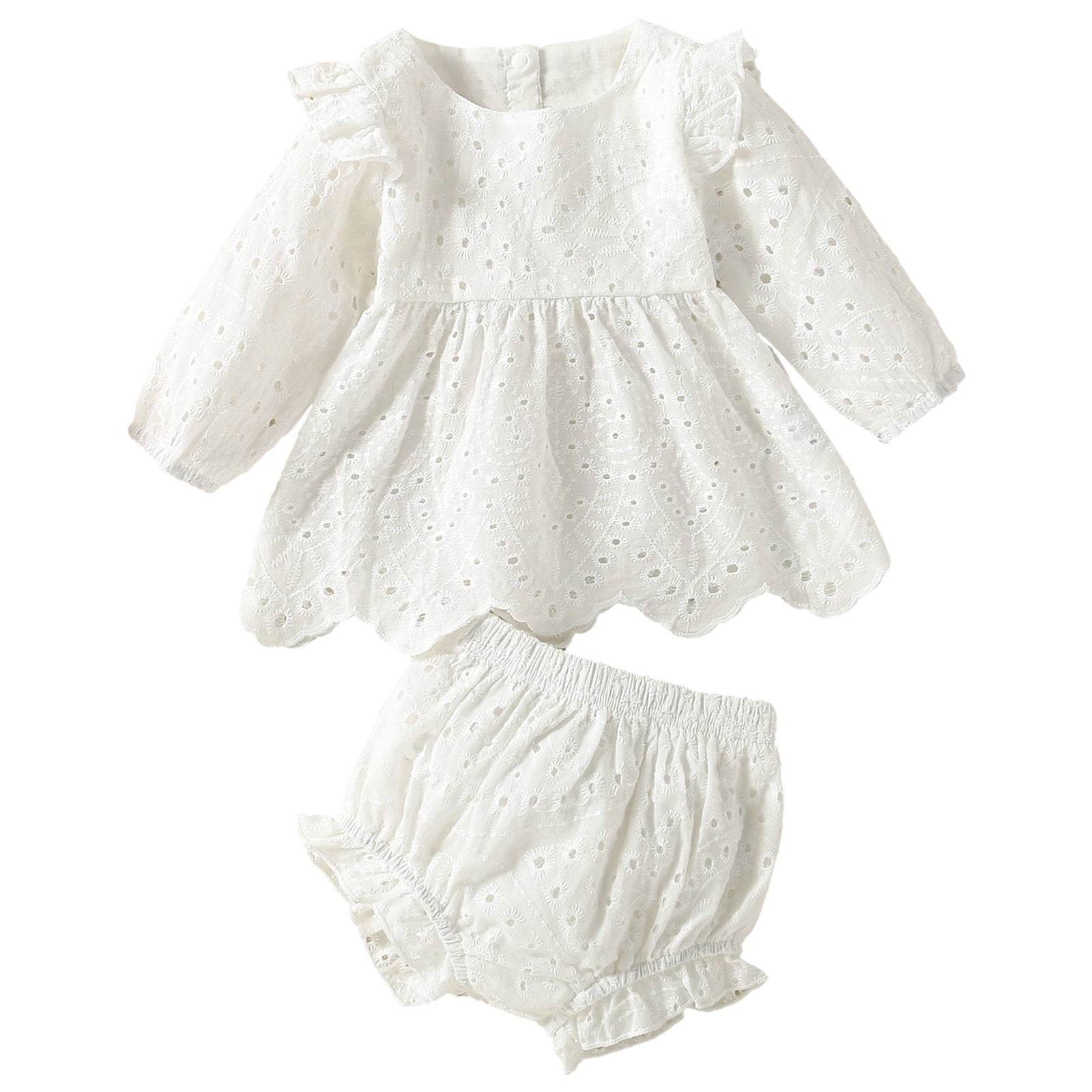 Click here for Trolimons Toddler Girls Outfit Sets Boys Solid Lac... prices