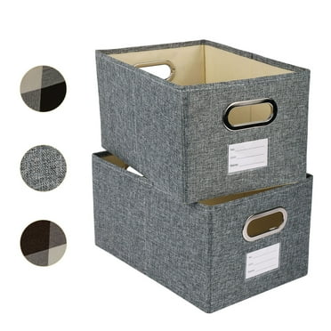 Simplify 2-Tone Decorative Small Plastic Storage Basket in Black ...