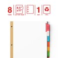 Staples Big Tab Insertable Paper Dividers 8-Tab Multicolor (13492/11123 ...