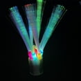 Glow Stick Single LED Fiber Optic Light Up Wand Reusable Multi-Color ...