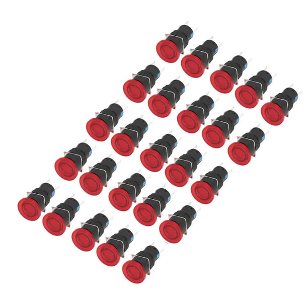 Mushroom Head Button Switch, IP65 Silver Contacts Impact Resistance Red ...