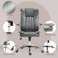 HOMCOM Executive Office Chair, Microfiber High Back Computer Desk Chair ...