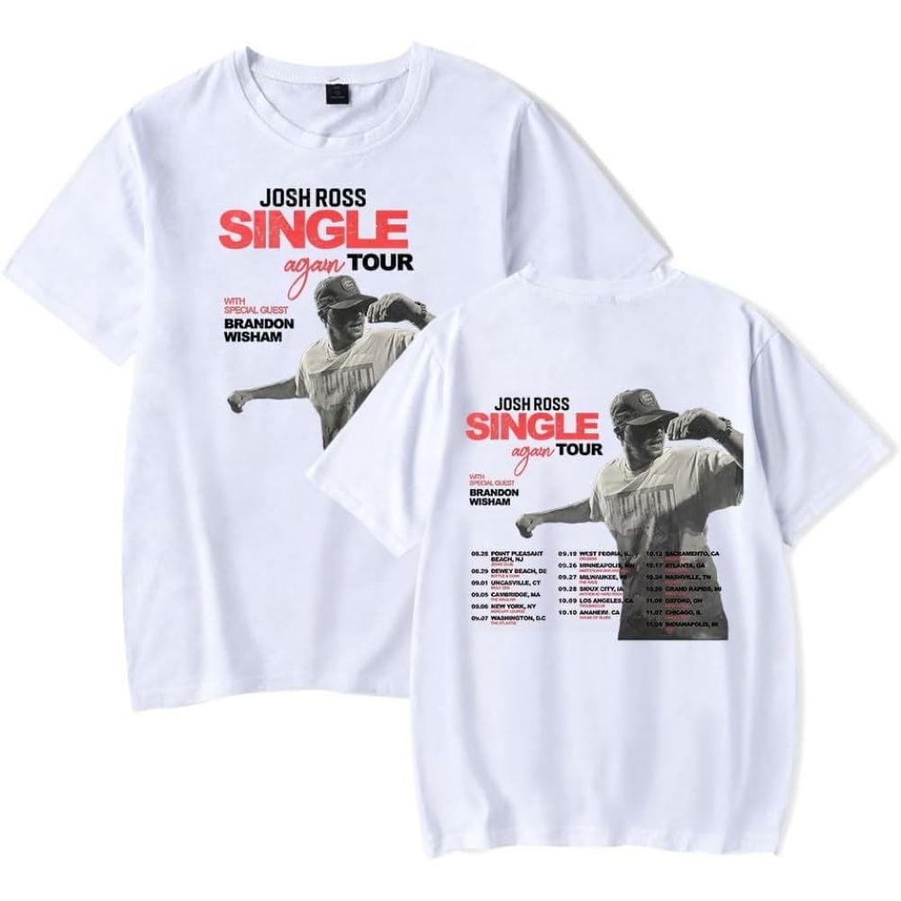 Click here for Tianchu Josh Ross Single Again Tour Merch Short Sl... prices