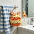 Fluffy Rabbit Ear Design Chenille Hand Towels, Cute Soft Animal Shaped ...