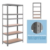 Estante Metalico Onof ESM-01 Anaquel Rack 5 niveles Negro | Walmart en ...