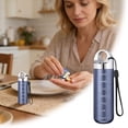 LLDYYDS Metal Travel Pill Organizer, Portable Waterproof Weekly Pill ...