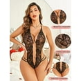 Chunoy Women Sexy Lingerie One Piece Lace Lingerie Bodysuit Deep V