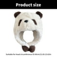 Cartoon Plush Panda Hat for Adult Child Ear Muffs Hat Warm Trapper Hat ...