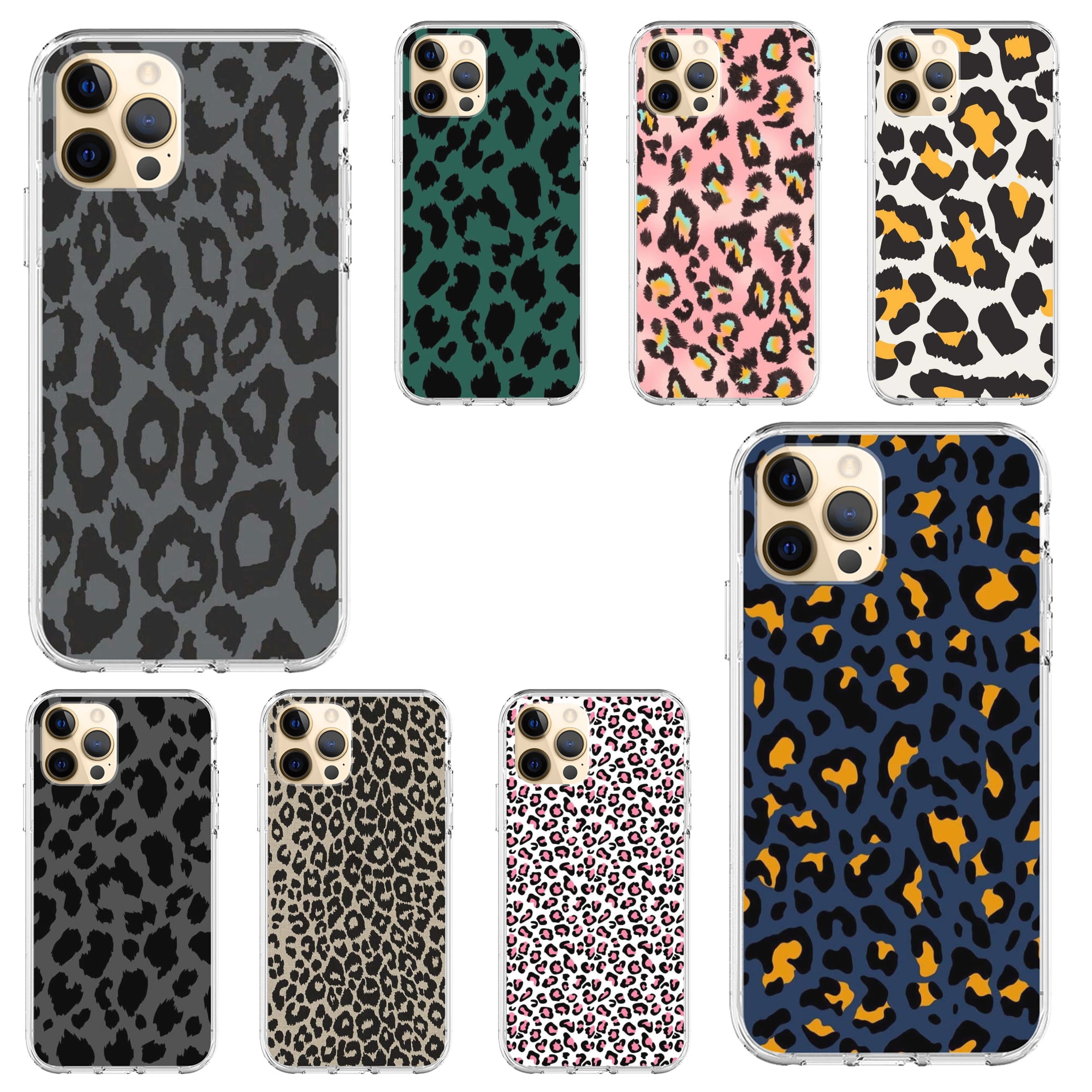 Cool Leopard Print Soft Transparent Phone Case for iPhone 14 14 Plus 14 ...