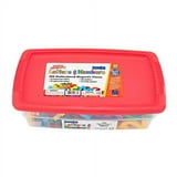 Educational Insights Multicolored Jumbo AlphaMagnets & MathMagnets, 100 ...