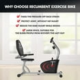 Pooboo Recumbent Exercise Bikes Sit Down Stationary Bicycle Magnetic Resistance Indoor Cycling ...