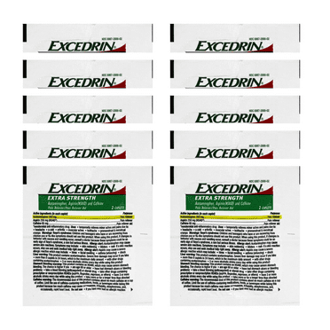 Excedrin Extra Strength Pain Reliever 25 Packets of 2 Caplets - Walmart.com