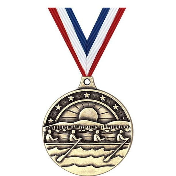 Rowing Medals, 2" Gold Diecast Rowing Medal Award 1 Pack - Walmart.com ...