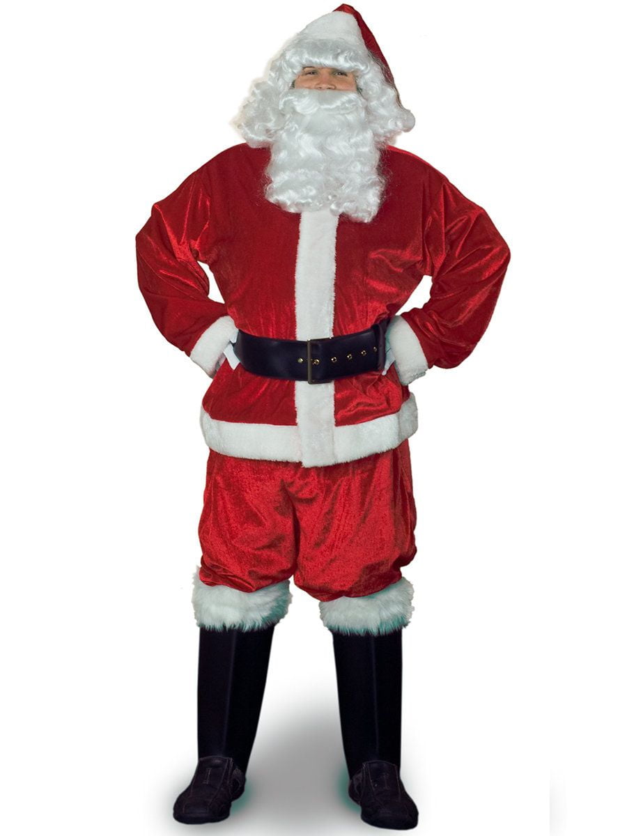 XXL Velvet Santa Suit - Walmart.com