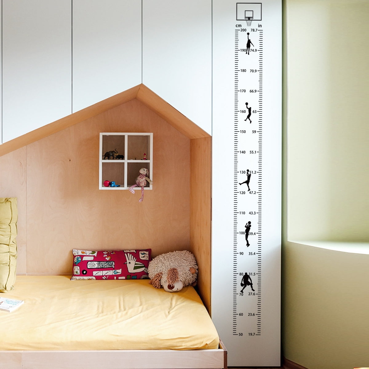 Click here for Unbranded Cartoon Height Growth Chart Wall Sticker... prices