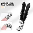 Wide Jaw Slanted Head Nail Clippers, Long Handle Ergonomic Design for ...