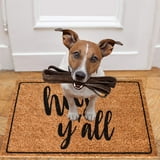 Ninamar Door Mat Hey Y'all Natural Coir – 29.5 x 17.5 inch - Walmart.com