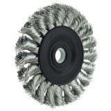 Standard Twist Knot Wire Wheel, 3 in D x 3/8 in W, .014 in Stainless ...
