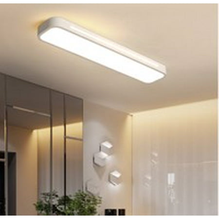 Rounded Corners Flush Mount Kitchen Light Fixtures Rectangular ...