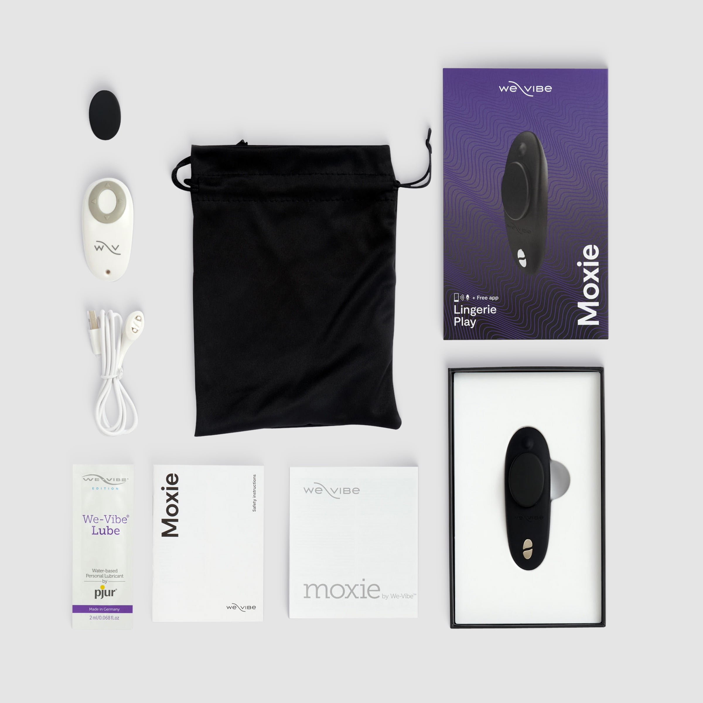 We-Vibe Moxie+ Wearable panty Vibrator, Satin Black - Walmart.com