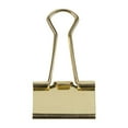 JAM Paper Binder Clips, Medium, 1 1/4 inch (32 mm), Gold, 15/Pack ...