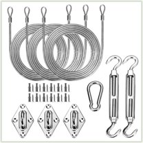 Colour Tree Hardware Kit Set for Triangle Sun Shade Sails, Easy ...