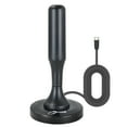HiDB Amplified Indoor Antenna, Black, 50m Range, Vhf/Uhf, Easy Setup ...