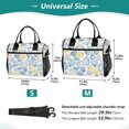 ALAZA Hand Drawn Seashells Print Cooler Lunch Bag Insulated Reusable ...