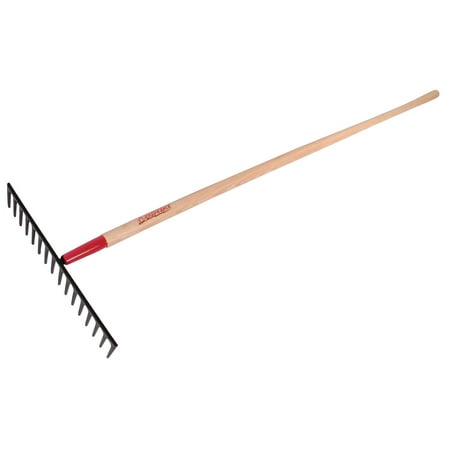 Union Tools Level Rake for Gravel, 18 1/2 in Steel Blade, 66 in White ...