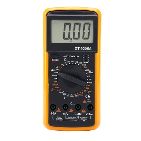 Professional Digital Multimeter, DT9205A LCD Display Handheld Digital ...