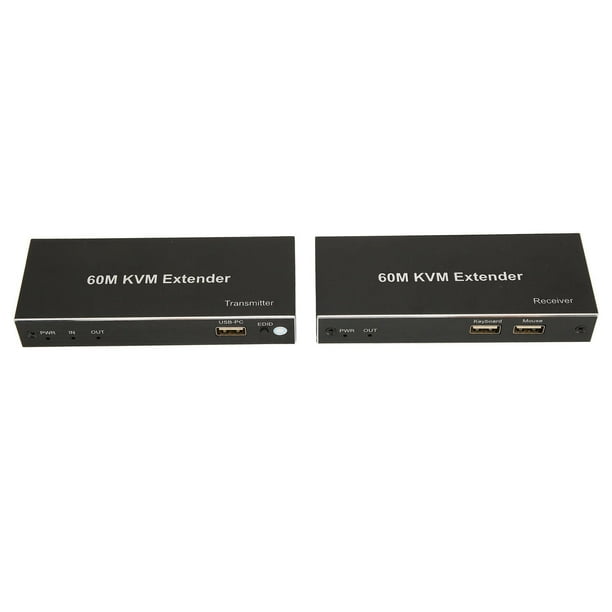 Extensor KVM, Extensor USB KVM Con Control Remoto Multifuncional De 100 ...