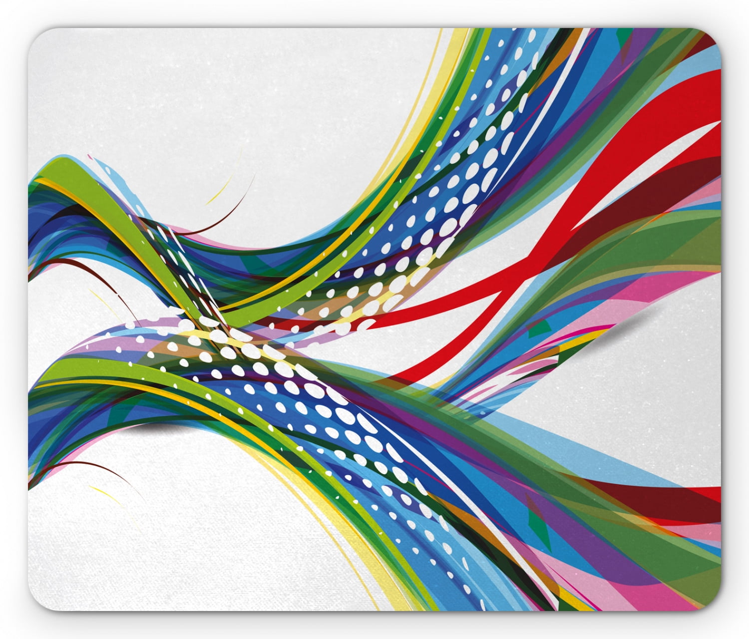 Colorful Mouse Pad, Active Sports Inspired Digital Wave Like Abstract ...
