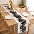 Congrats to You Cotton Linen Table Runner GRAD Graduation Hat Three ...