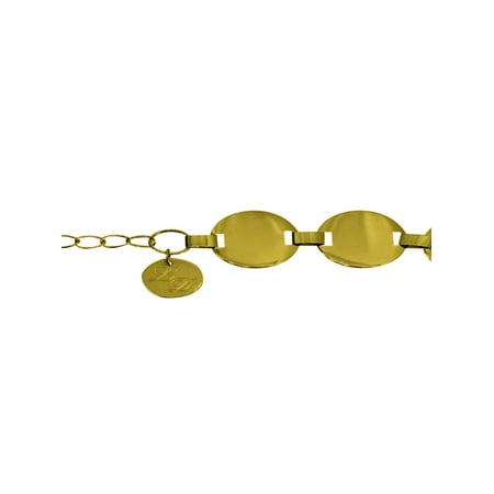 Luxury Divas - Gold Smooth Round Disc Chain Link Belt - Walmart.com ...