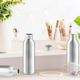 Set of 5 User Friendly Aluminum Bottles With Secure Sealing Caps Sturdy ...