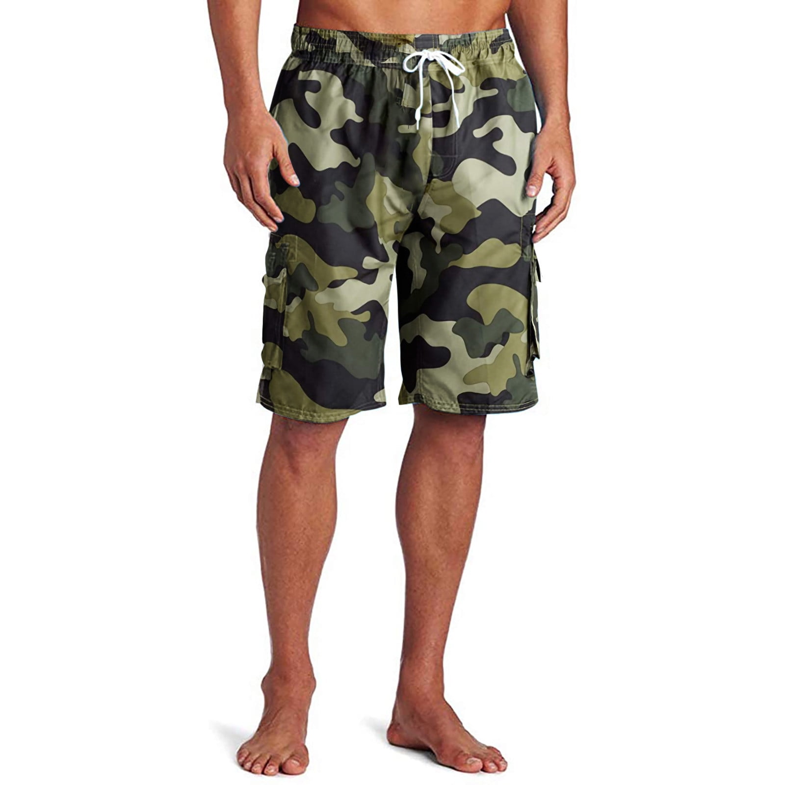 Tejiojio Mens Classic Fit Cargo Shorts Mens Summer Fashion Shorts 100