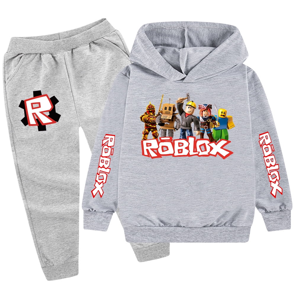 Click here for Roblox Cartoon Print Hoodie Suit  2-16 Years Old H... prices