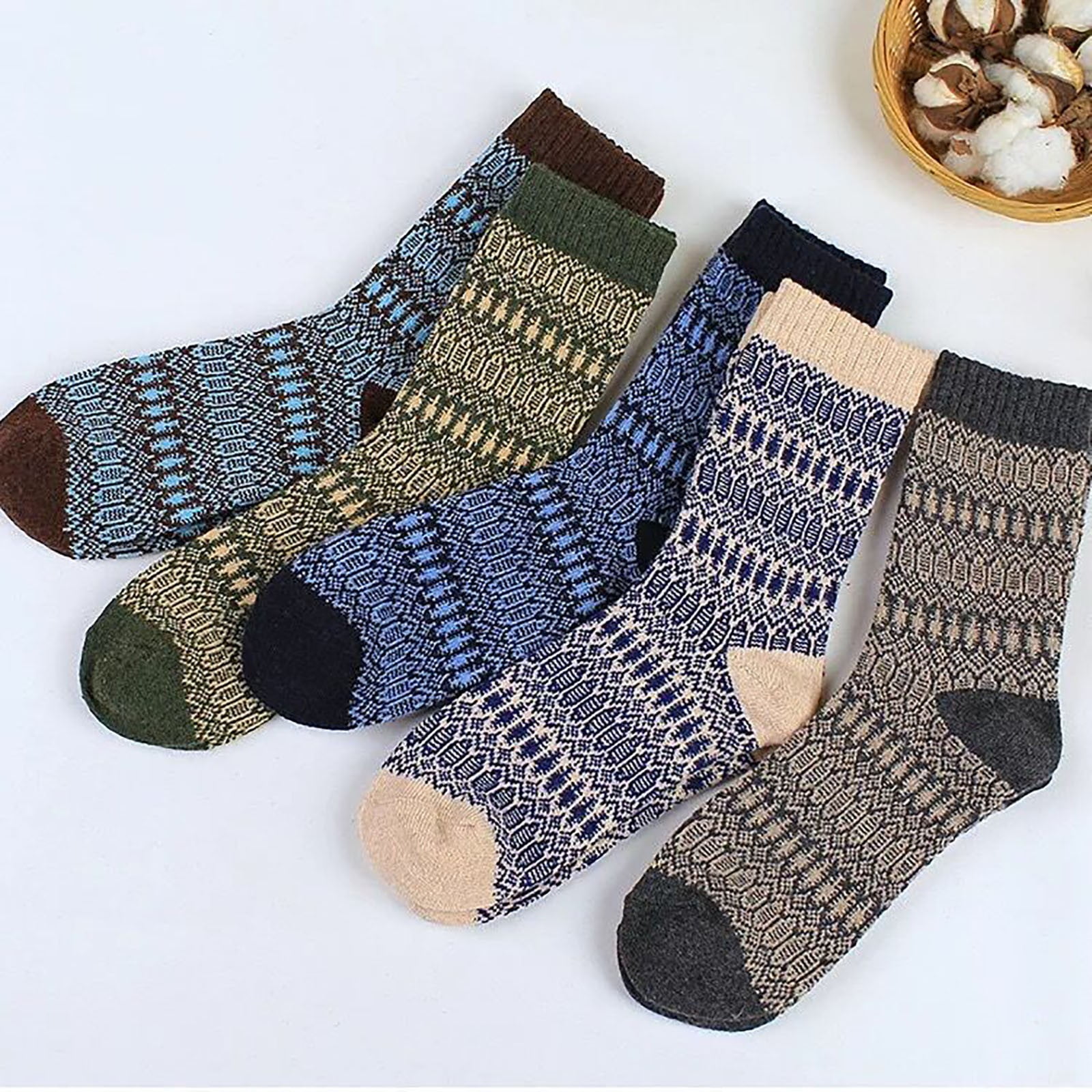 Click here for Tinz Womens Wool Socks 5 Pairs Winter Warm Socks T... prices
