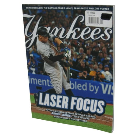 MLB NY Yankees Laser Focus October 2022 Aaron Judge Magazine Book w ...
