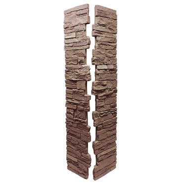 NextStone™ Faux Polyurethane Stone Post Cover Cap - Charcoal - Walmart.com